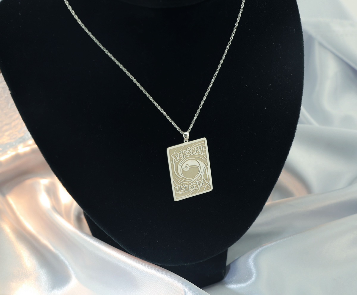 Silver/ Gold Charizard Pokemon Pendant & Chain – Eyes of Akuma